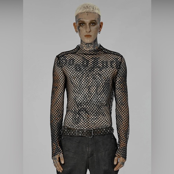 Punk Rave | Shirts | Punk Rave Hollow Mesh Top | Poshmark